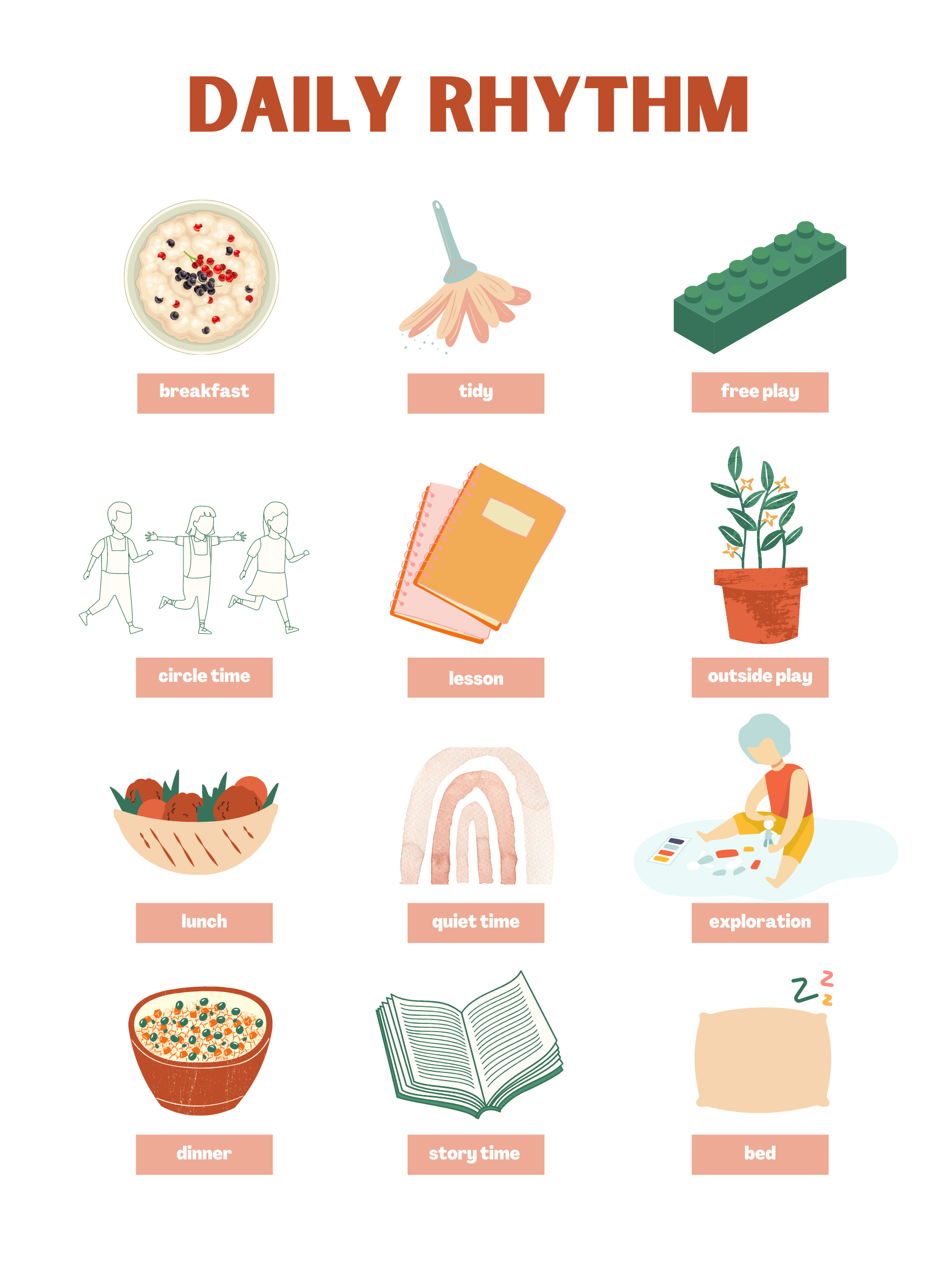 OUR DAILY HOMESCHOOL RHYTHM | THE COZY HOME CHRONICLES